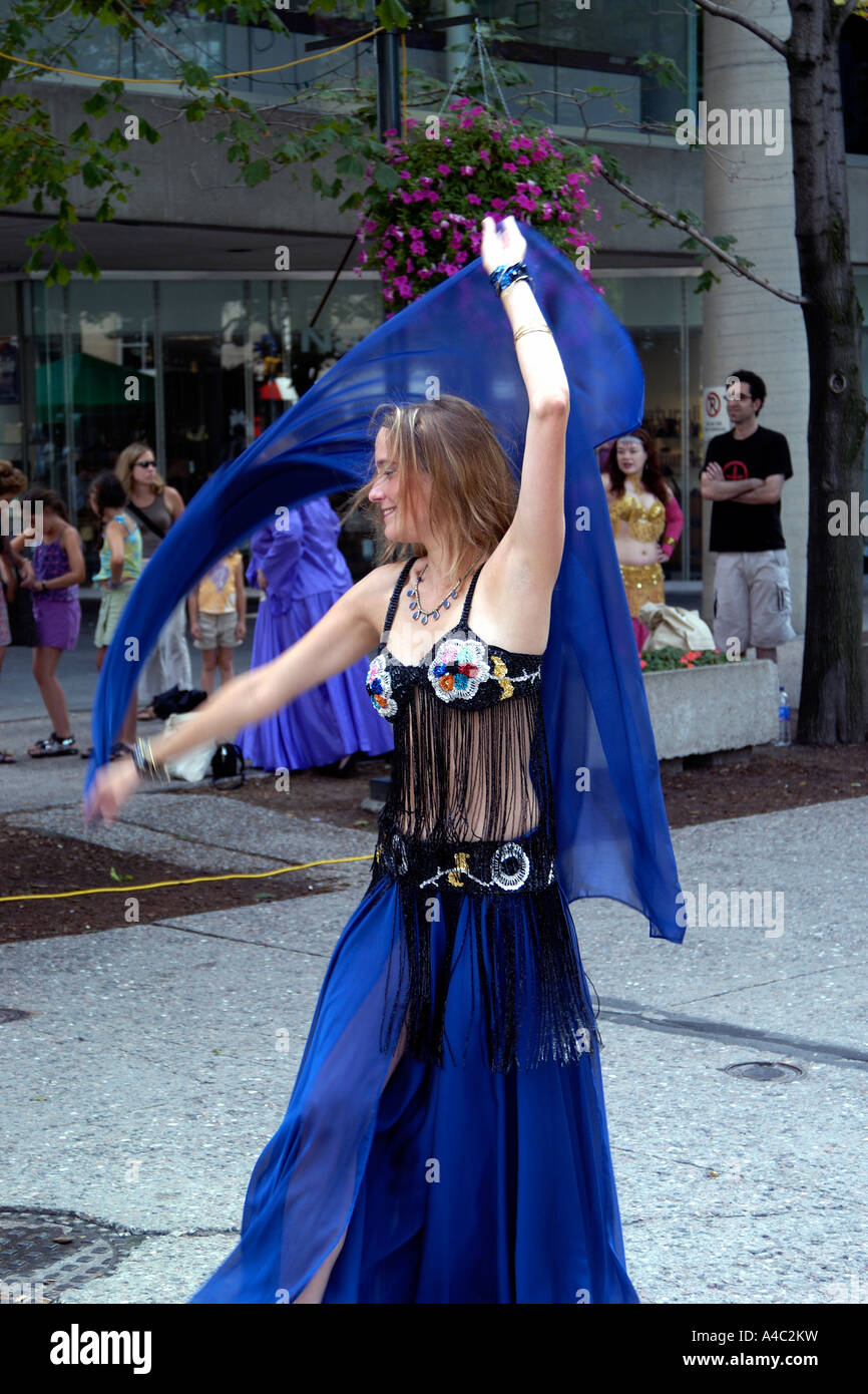 Belly Dancer performing at the Sparks Street Mall during the ...