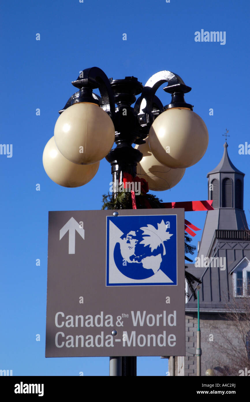 Canada and the World pavilion sign Stock Photo - Alamy