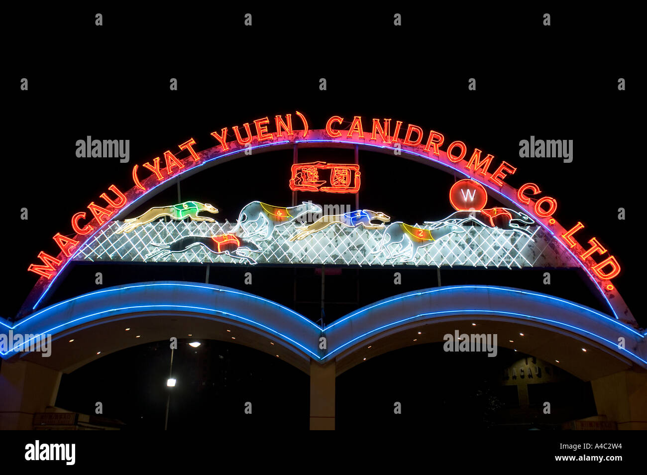 Greyhound Racing Stadium Canidrome Macau Stock Photo - Alamy