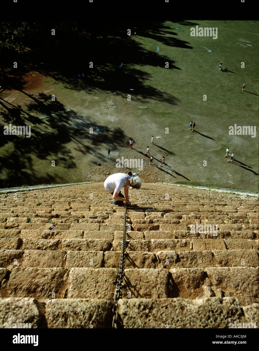 mexico, impressive pyramid of an early central american indian tribe ...