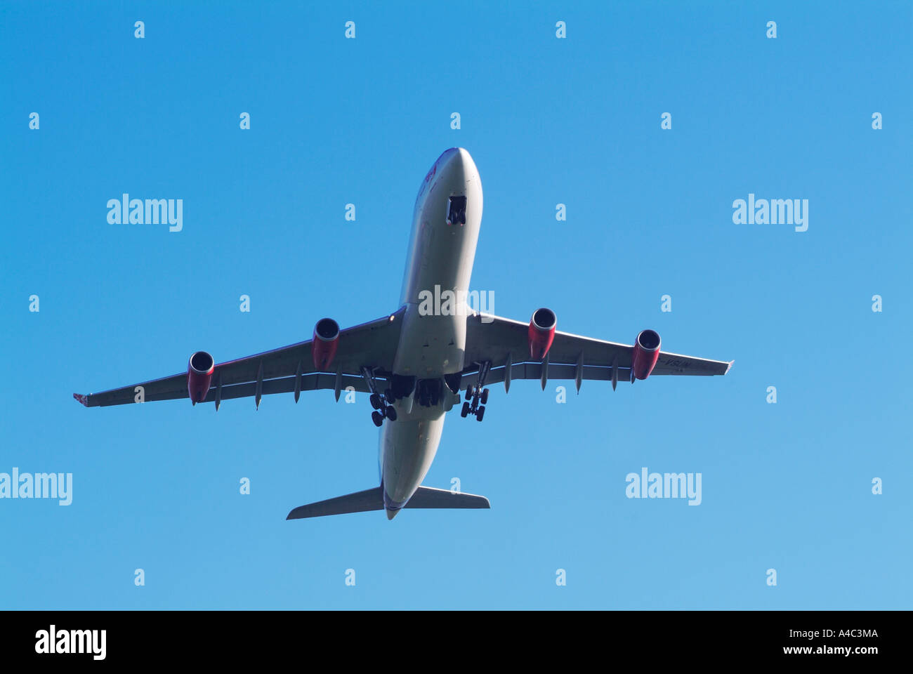 Airplane take off or landing at NEMA Nottingham East Midlands Airport ...