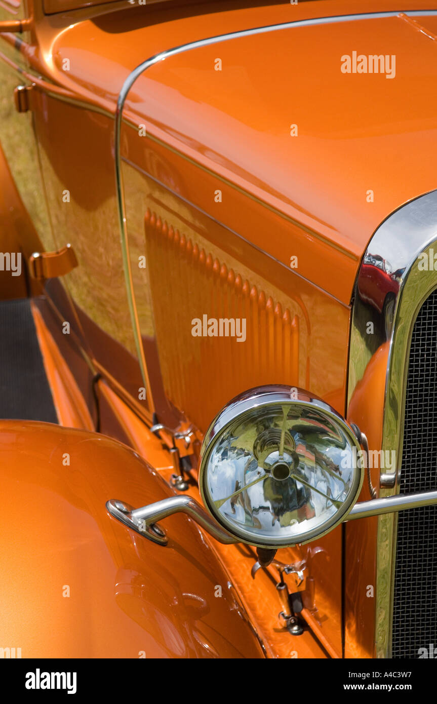 Classic Ford Model T in metallic orange Stock Photo - Alamy
