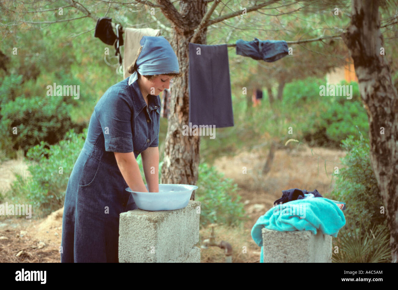 Greek Woman Washing High Resolution Stock Photography and Images - Alamy