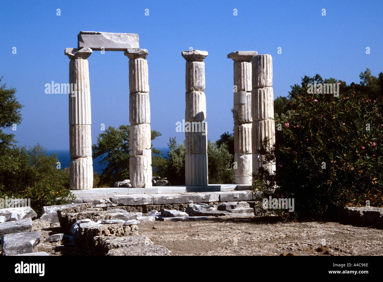 Ancient Temple in Samothraki Greece Stock Photo - Alamy