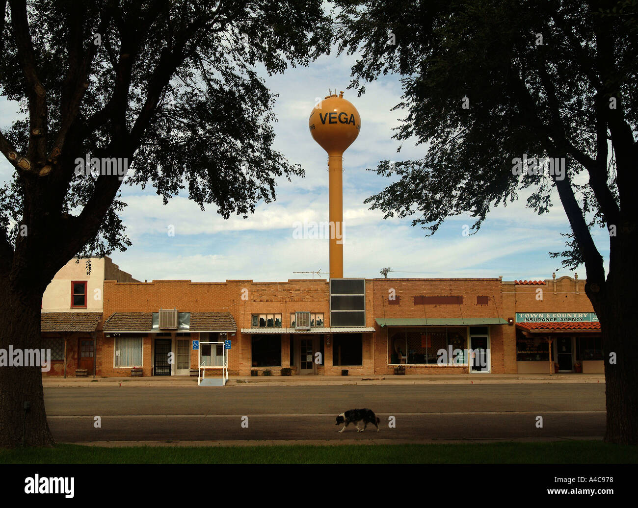 Downtown Vega Texas along historic Route 66 is not much more than a ...