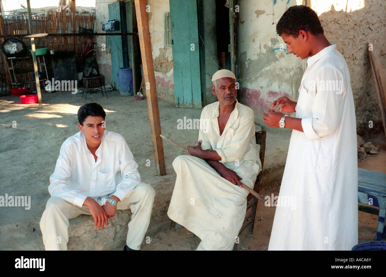 Local men in Siwa Oasis, Egypt Stock Photo - Alamy