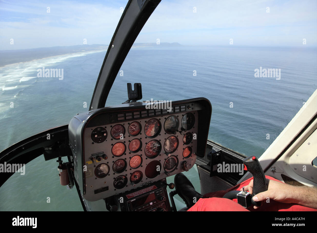 Bell Jet Ranger helicopter cockpit Stock Photo - Alamy