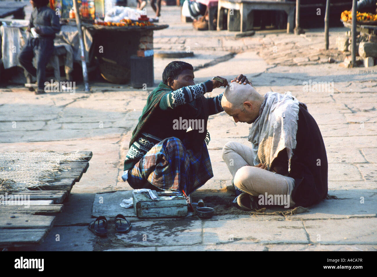 Young Man Getting Head Shaved High Resolution Stock Photography and ...