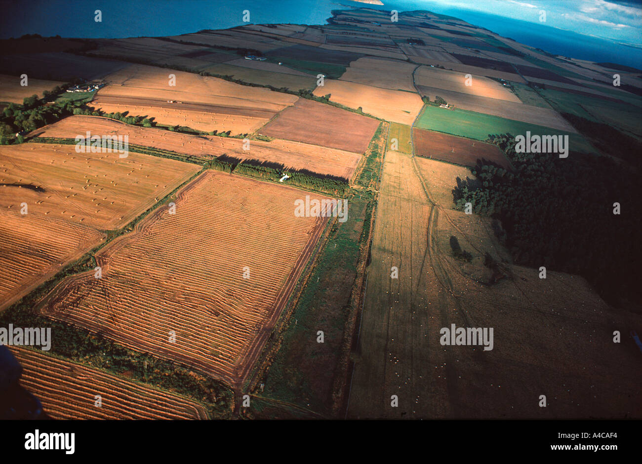 Aerial view stubble farm fields hi-res stock photography and images - Alamy