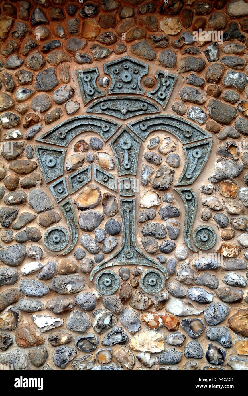 Shrine of Our Lady of Walsingham Norfolk UK sign on the wall of the new ...