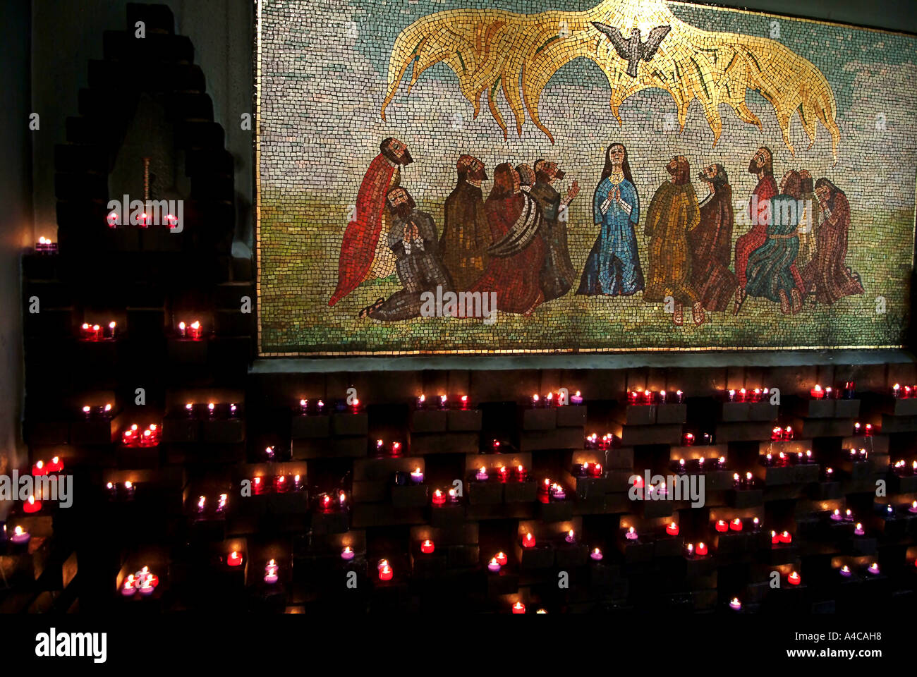 Chapel of the Holy Spirit built 1938 the Whit a mosaic by Anna Wyner a ...