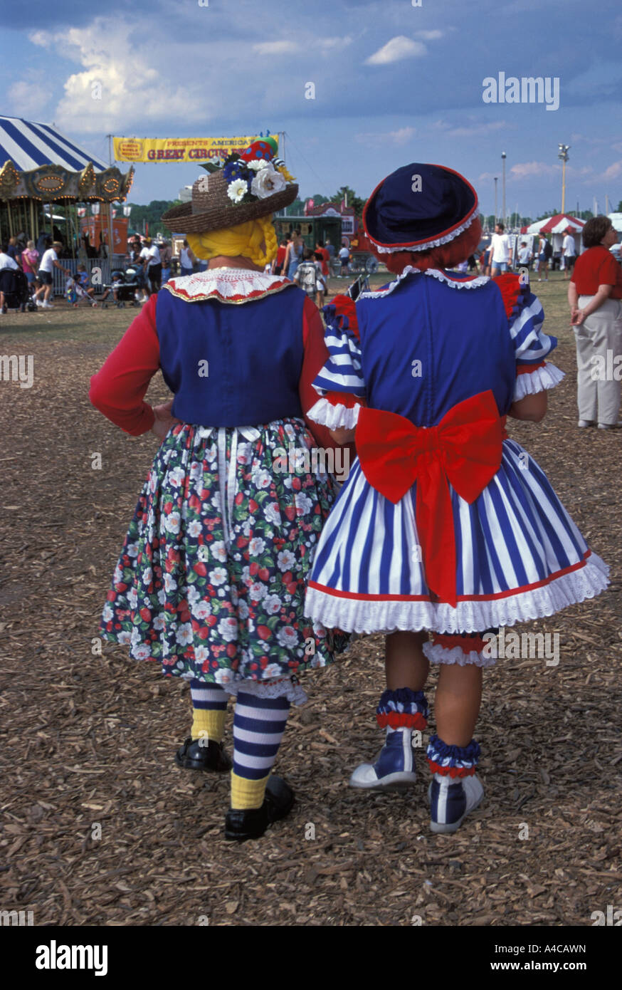 clown at The Great Circus Parade Milwaukee Wisconsin Stock Photo - Alamy
