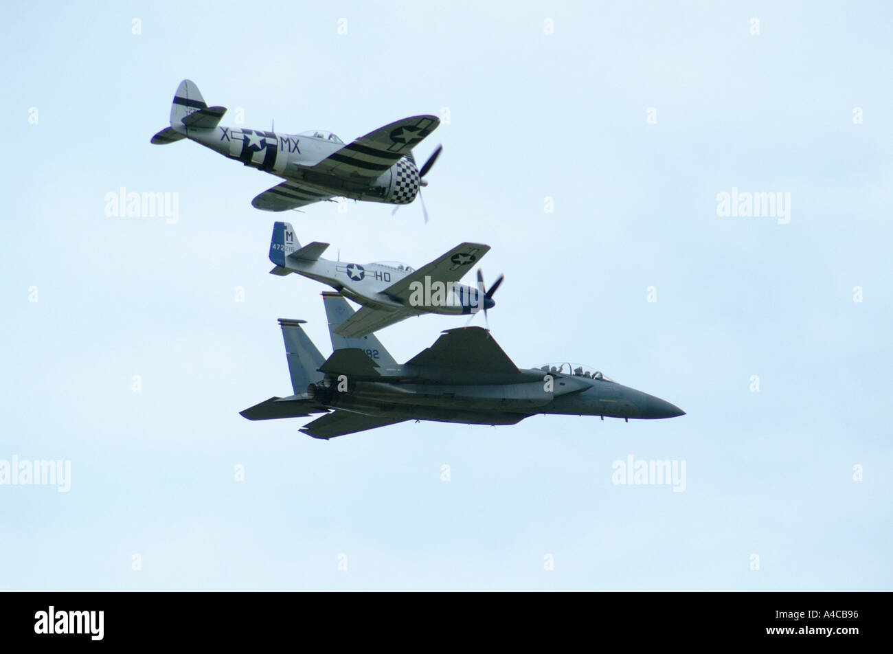 US Air Force Heritage Flight Stock Photo - Alamy