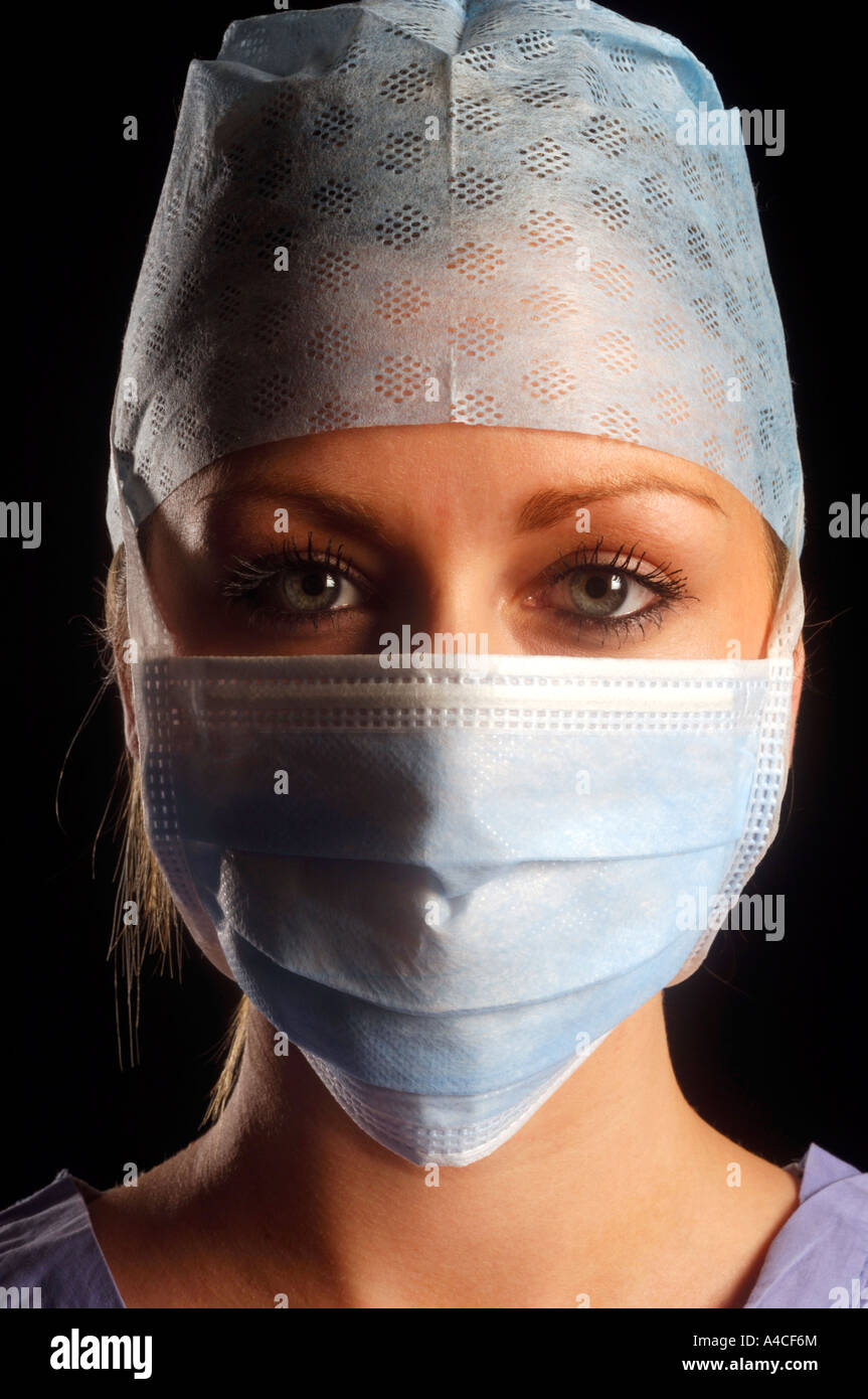 Nurse with mask Stock Photo - Alamy