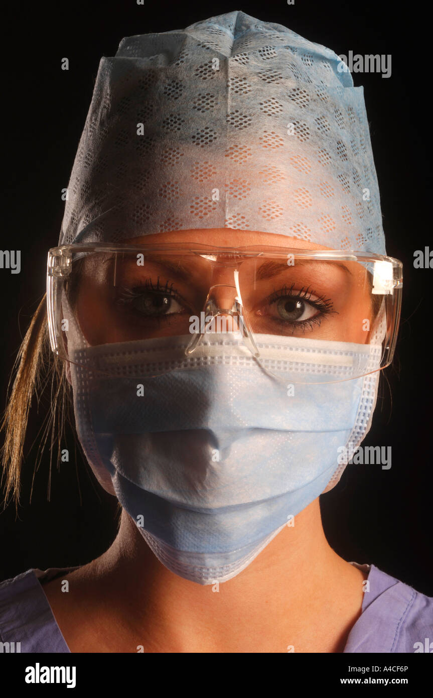 Nurse with mask Stock Photo - Alamy
