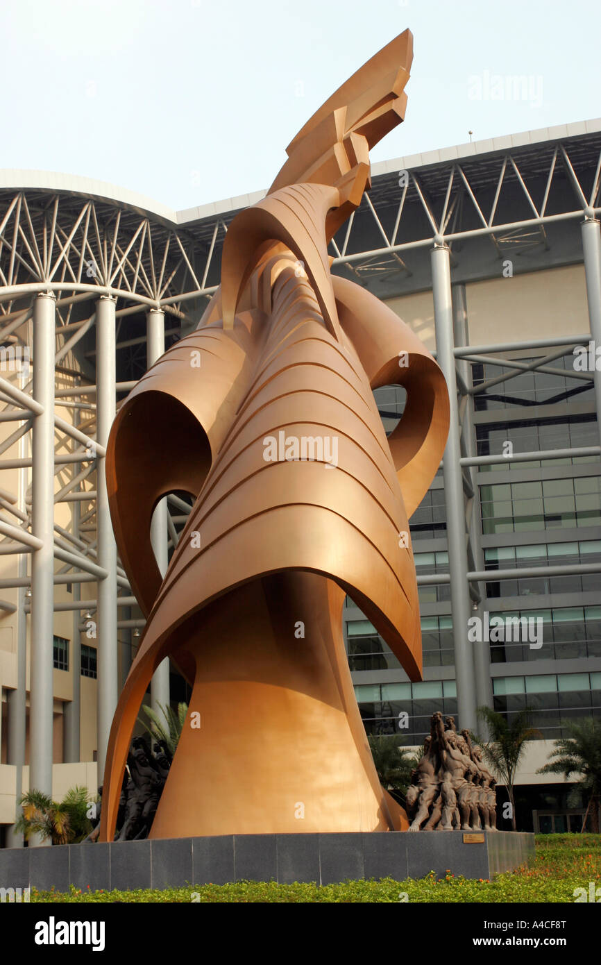Statue in front of Olympic Stadium, Macau South China Stock Photo - Alamy