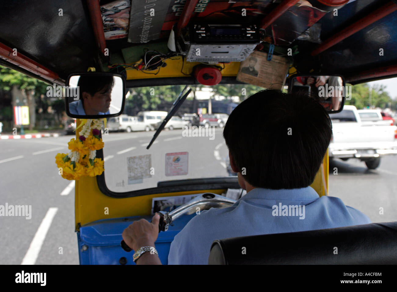 View from inside taxi cab hi-res stock photography and images - Alamy