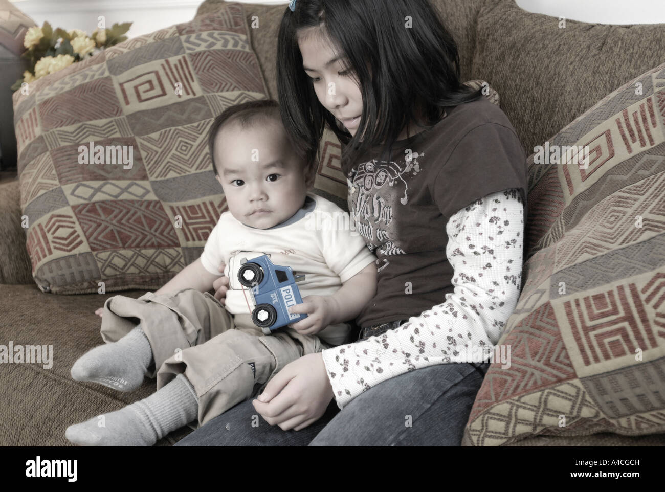 Chinese Children adopted by US Family Stock Photo - Alamy