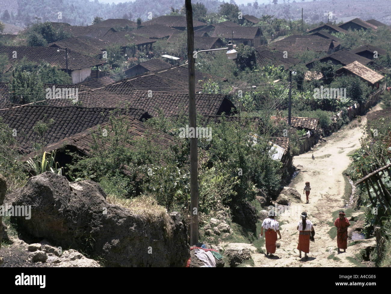 village life in quiche province guatemala Stock Photo - Alamy