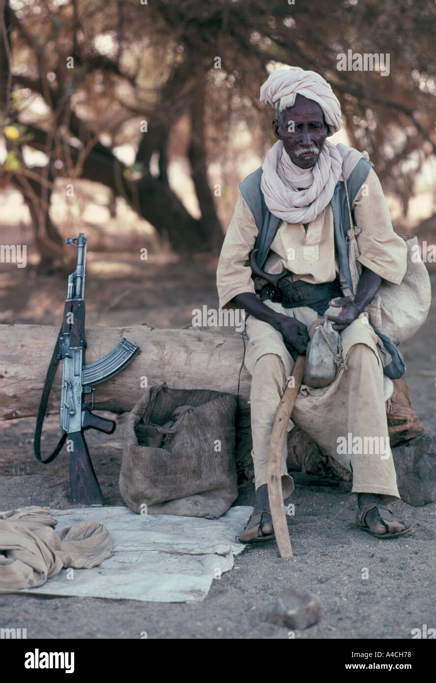 beniamer nomad with ak47 kalashnikov machine gun in hemret colbot ...
