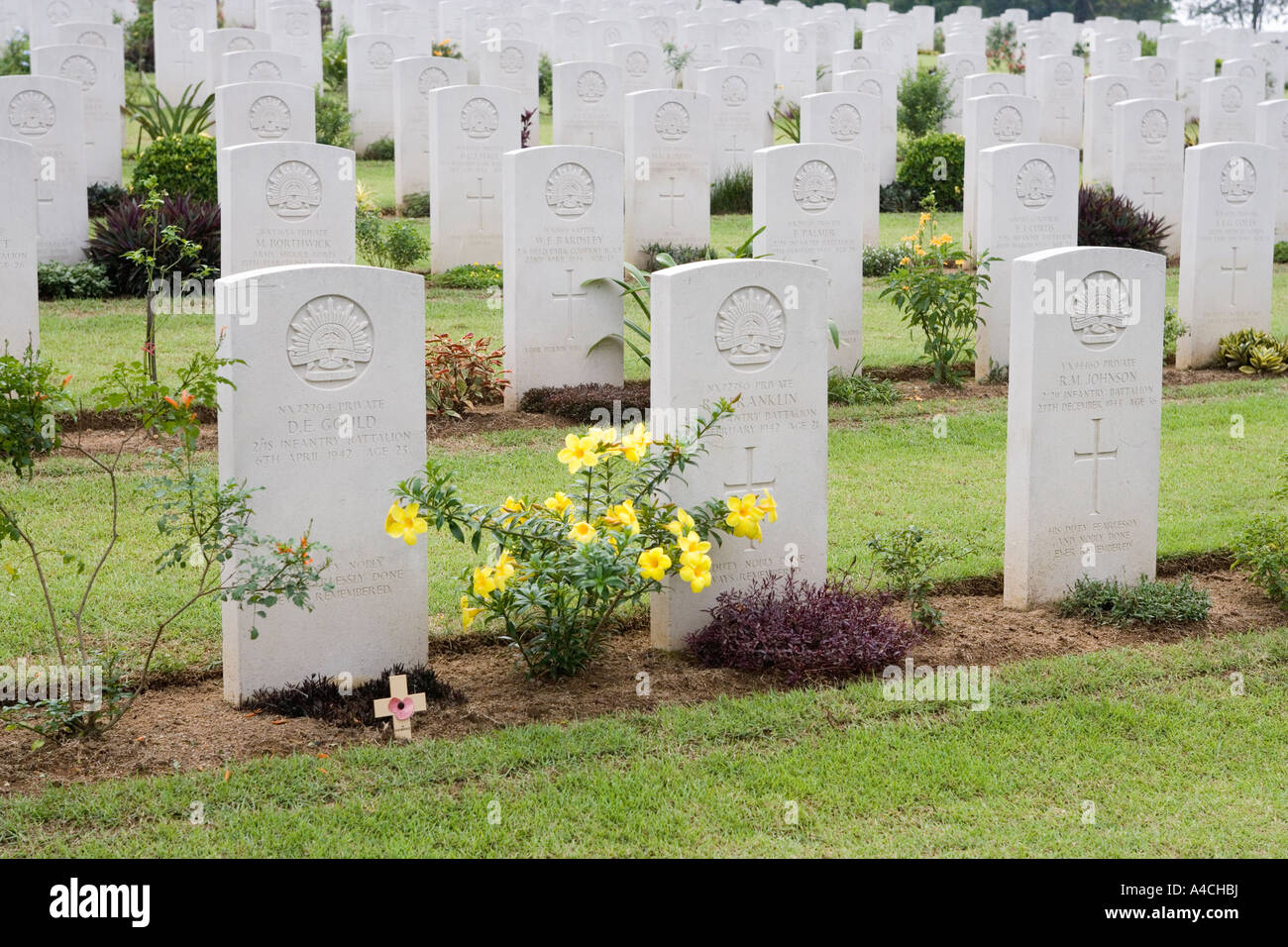 Kranji War Memorial Cemetery Woodlands Singapore Stock Photo - Alamy