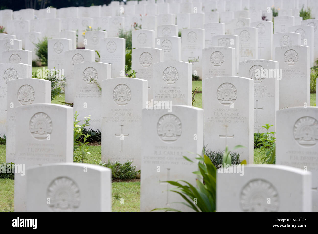 Kranji War Memorial Cemetery Woodlands Singapore Stock Photo - Alamy