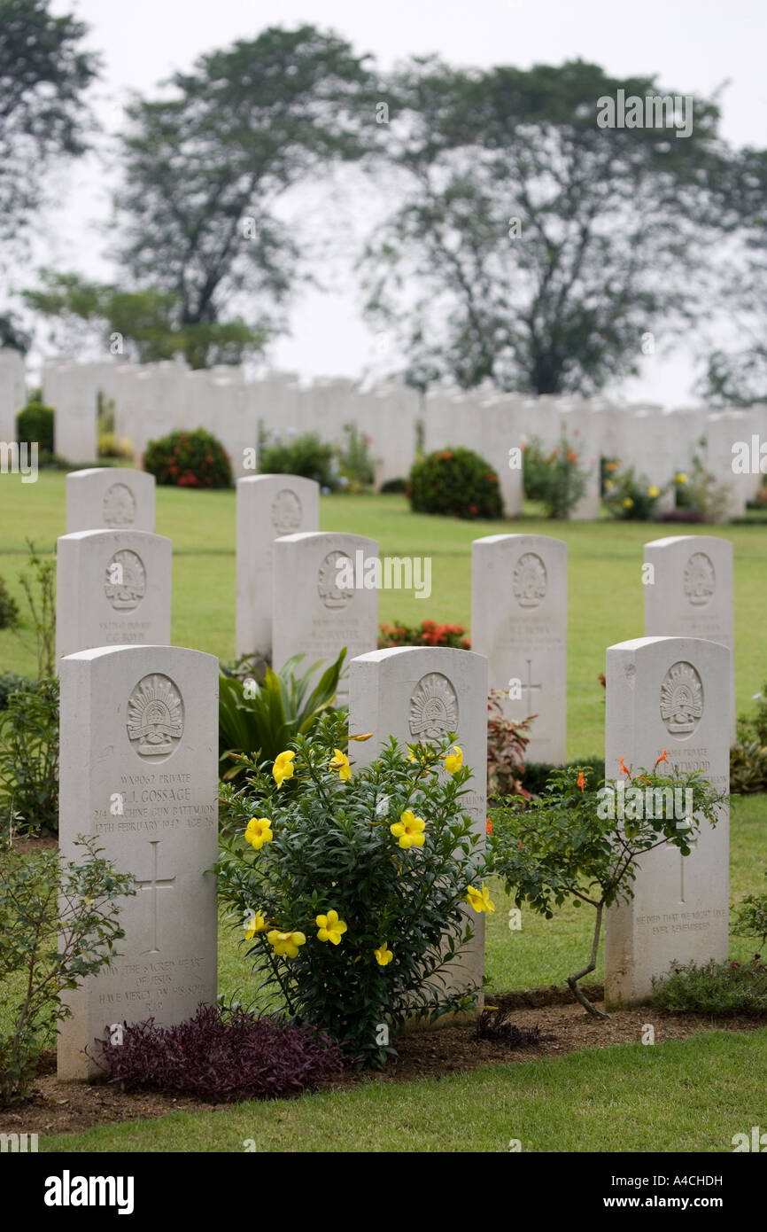 Kranji War Memorial Cemetery Woodlands Singapore Stock Photo - Alamy