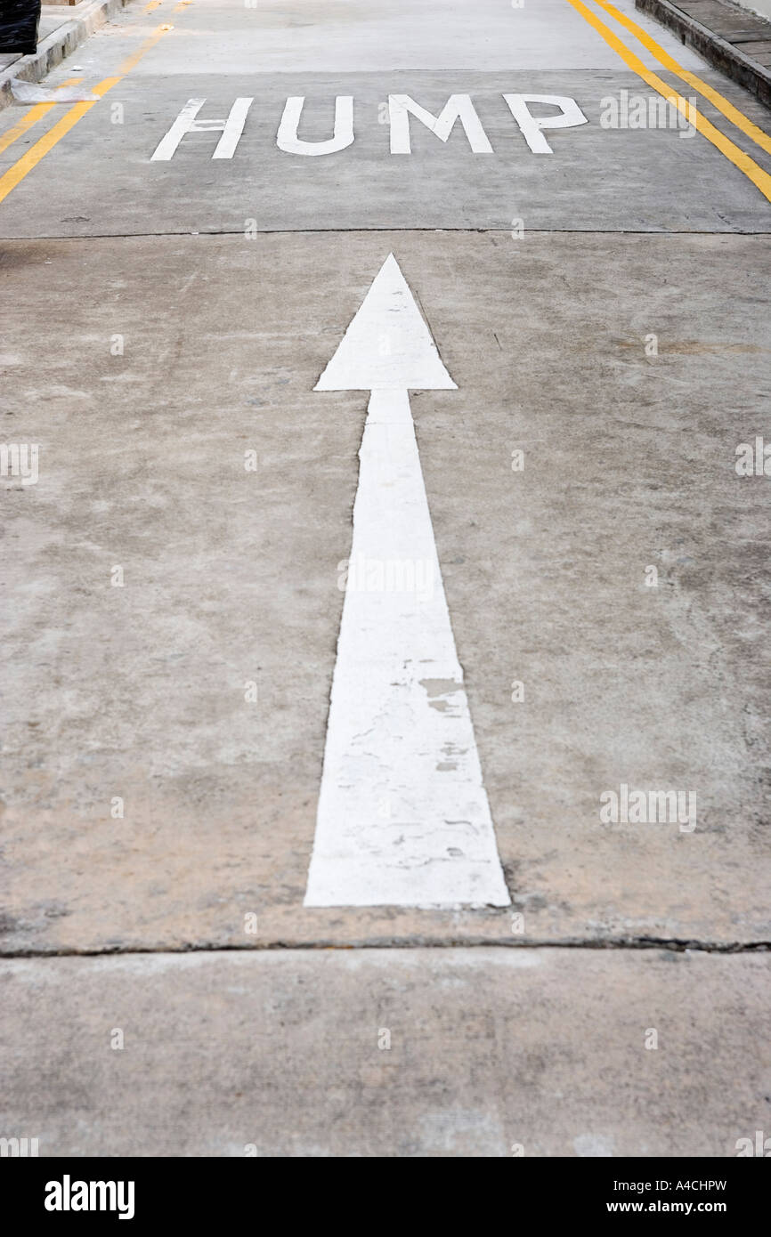 Hump road sign hi-res stock photography and images - Alamy