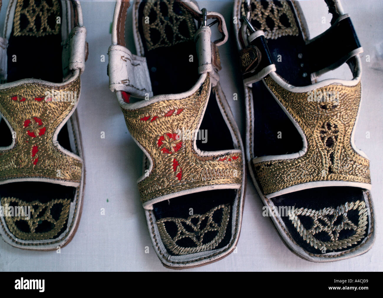 Hand-made sandals, Pakistan Stock Photo - Alamy