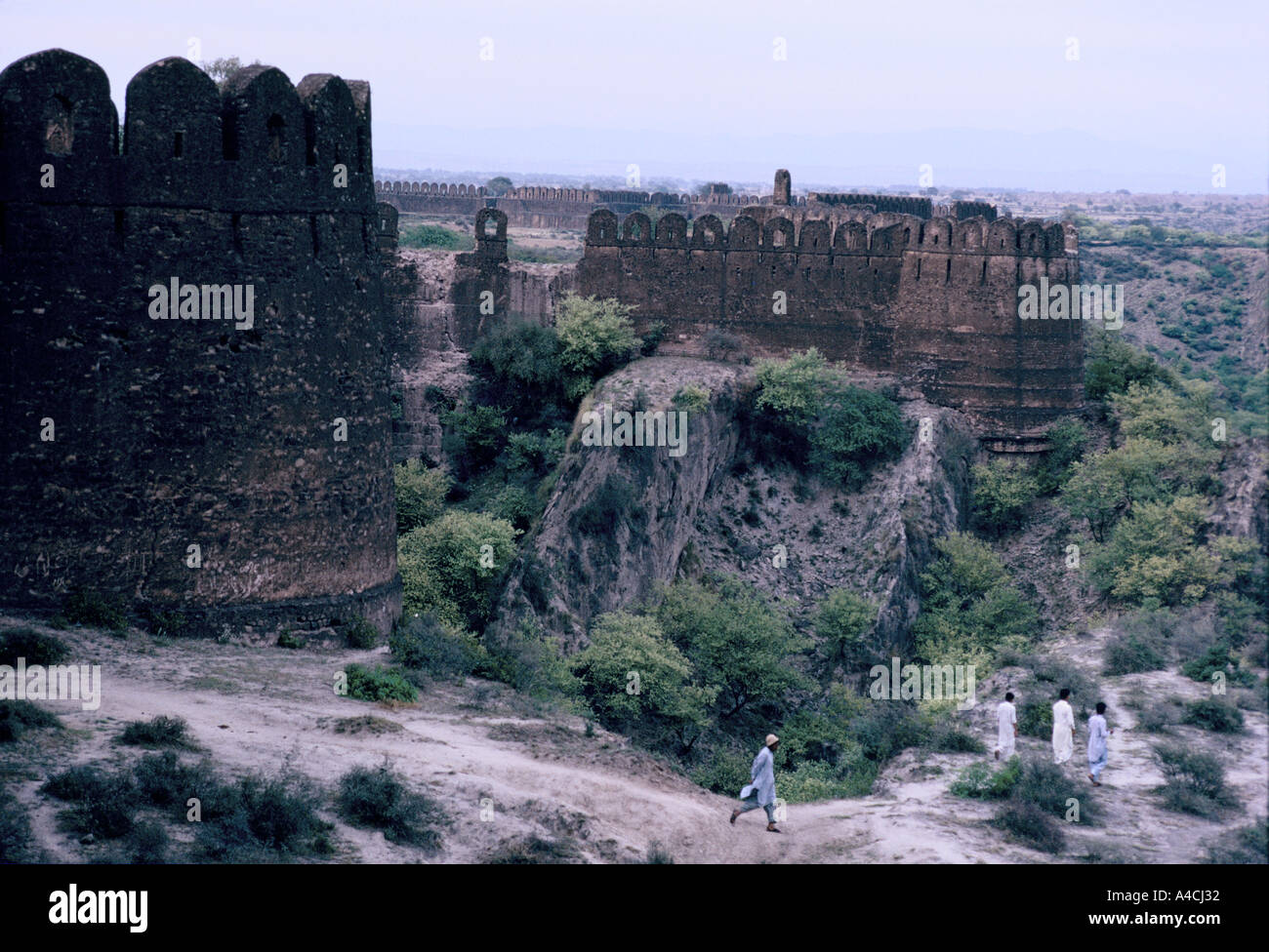 Rohtas Fort, a 16th-century fortress near Jhelum in the Pakistani ...