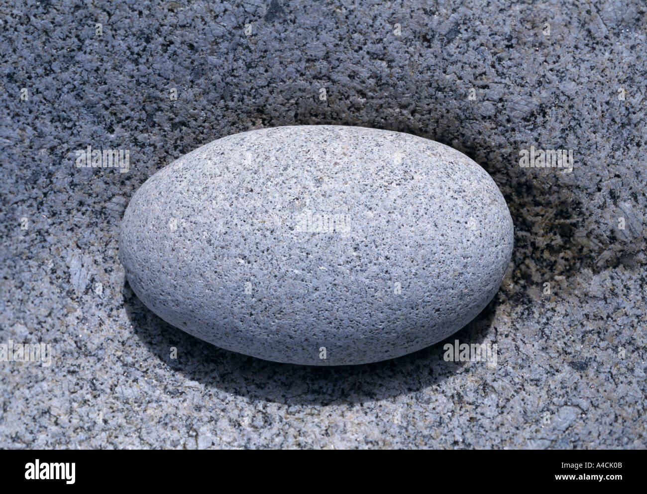 Granite Pebble Cornwall England UK Stock Photo - Alamy
