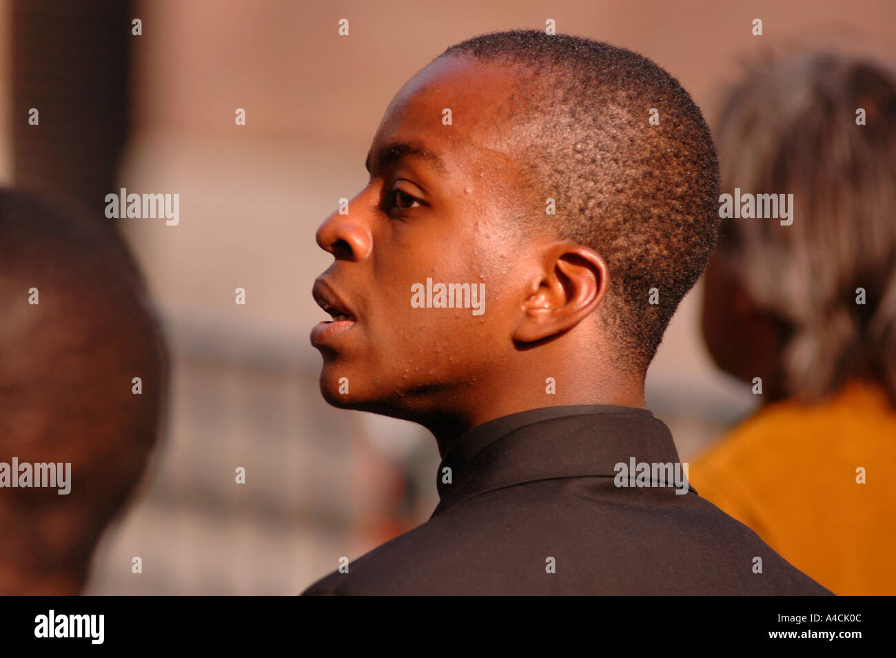 young priest during funeral pope s death Stock Photo - Alamy