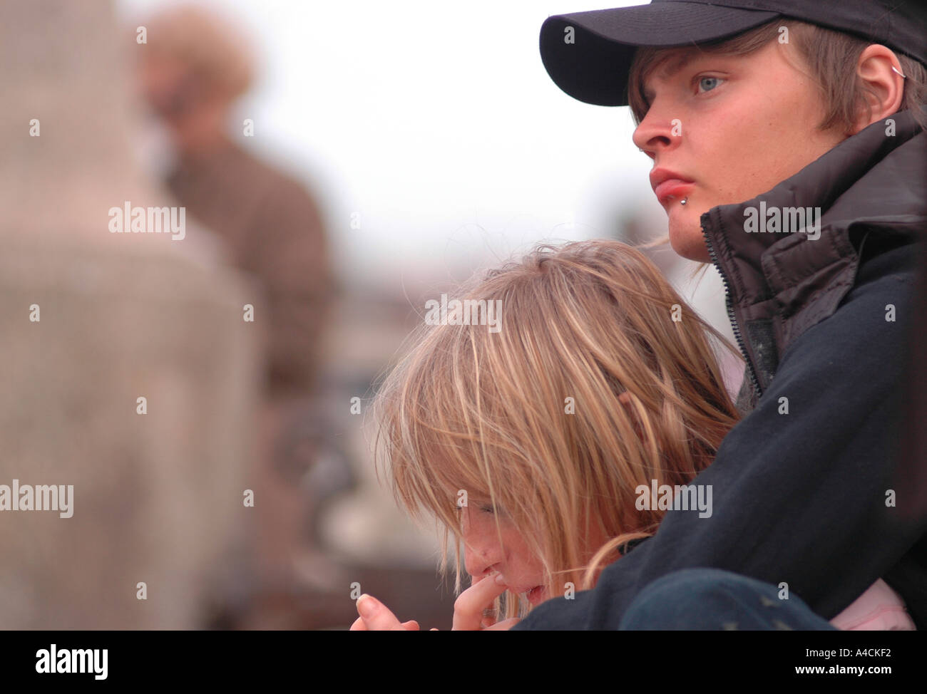 hug between two sad guys Stock Photo - Alamy