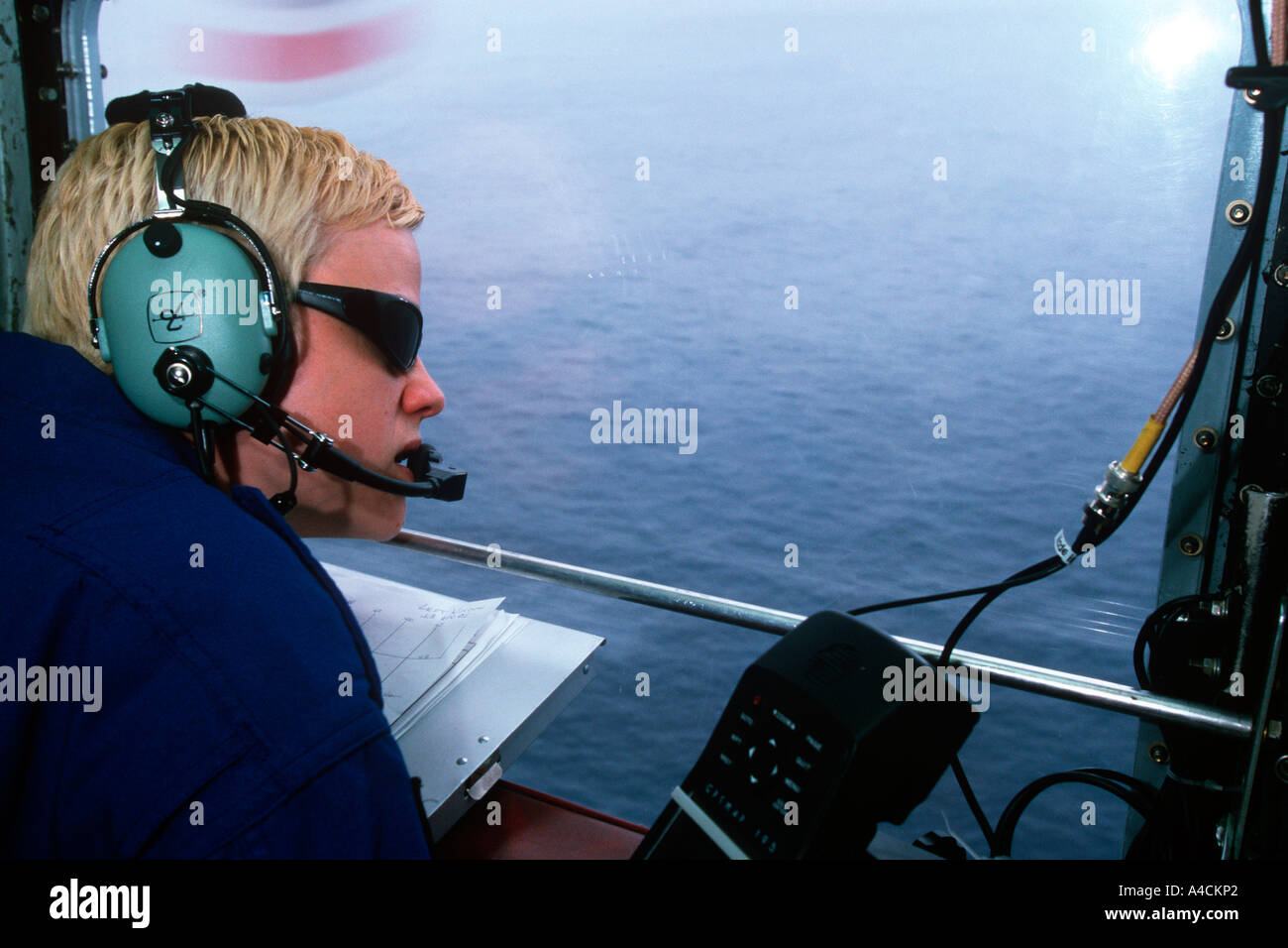 Iceberg Observer on USCG International Ice Patrol HC130 Hercules St ...