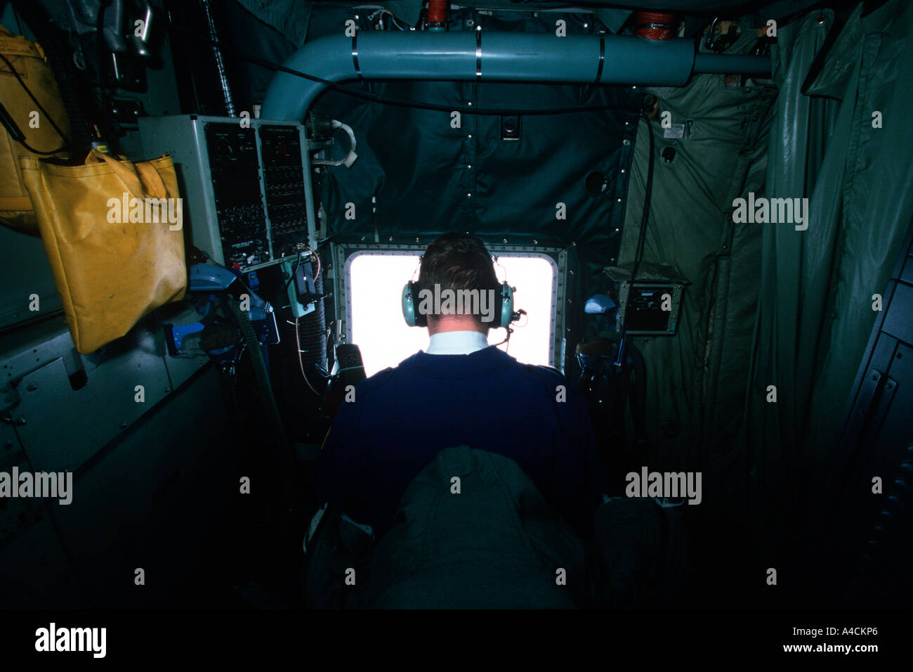 Iceberg Observer on USCG International Ice Patrol HC130 Hercules St ...