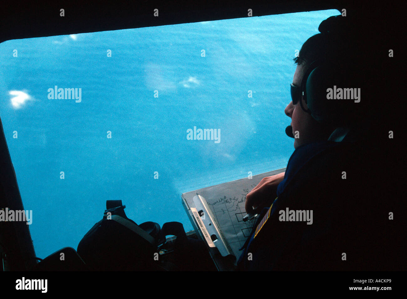 Iceberg Observer on USCG International Ice Patrol HC130 Hercules St ...