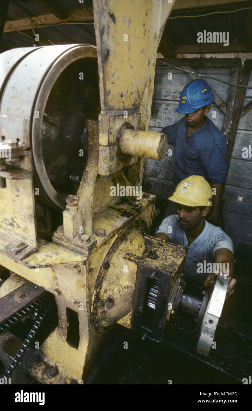 dam construction workers in panama 1981 Stock Photo - Alamy