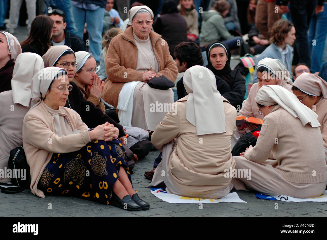 sad nunes preaching during funeral pope s Stock Photo - Alamy