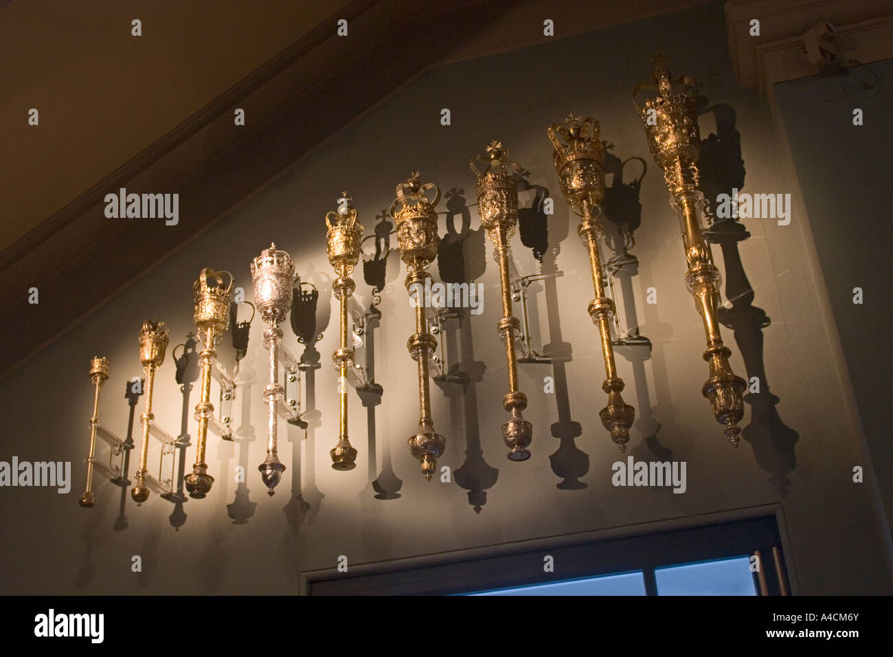 Mace display in the V&A Victoria and Albert Museum, South Kensington ...
