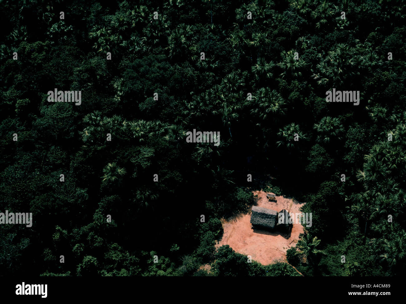 brazil the amazon acre province aerial view of clearing in the forest ...