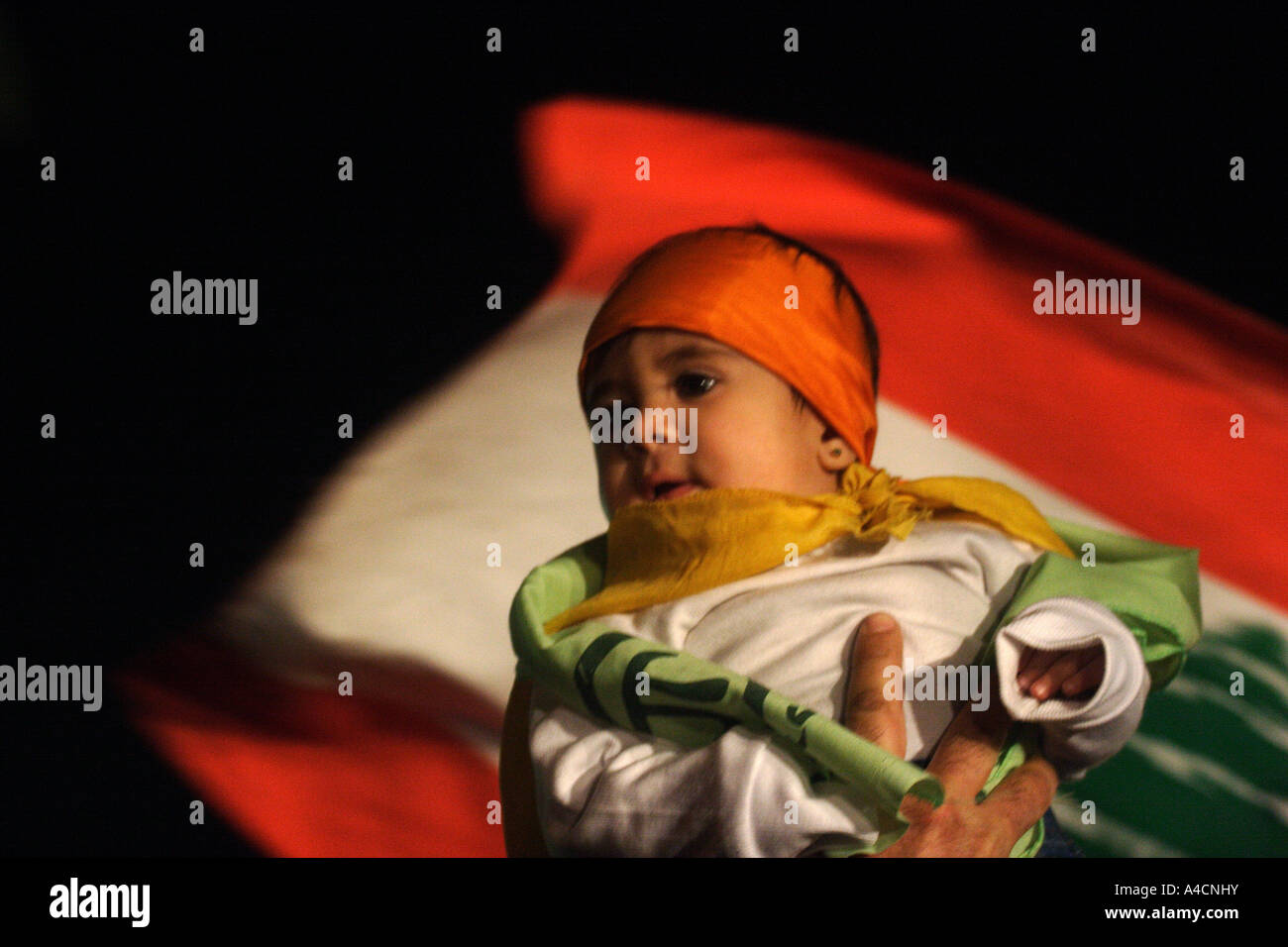 child in rally Lebanon Beirut Stock Photo - Alamy