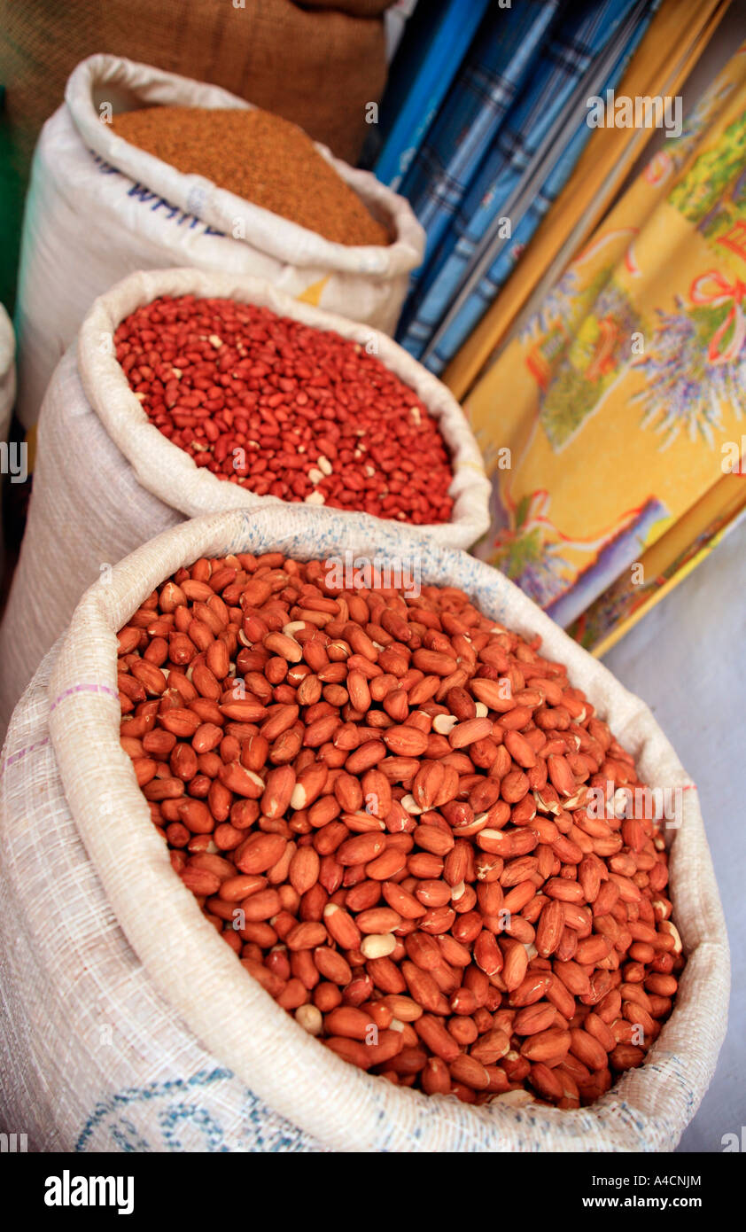 Dried nuts in bags Stock Photo - Alamy