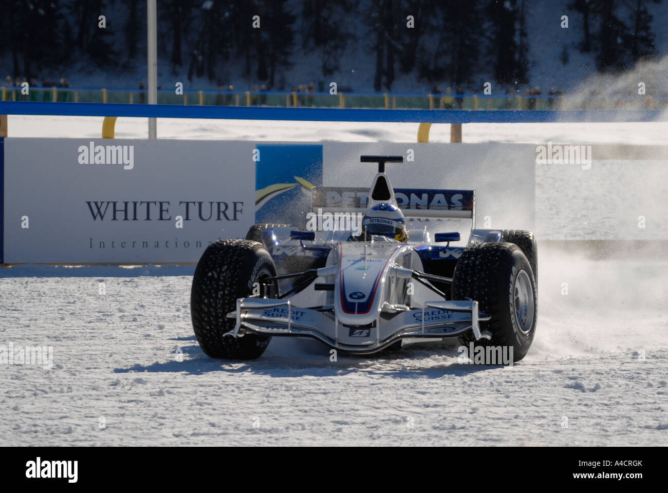 NICK HEIFELD F1 RACING DRIVER IN THE NEW SAUBER BMW AT THE WHITE TURF ...