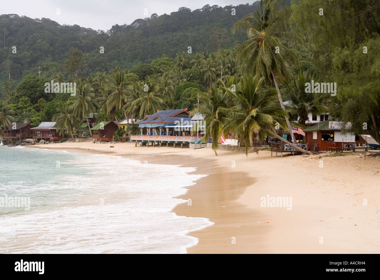 Malaysia Pulao Tioman Salang village beach Stock Photo - Alamy