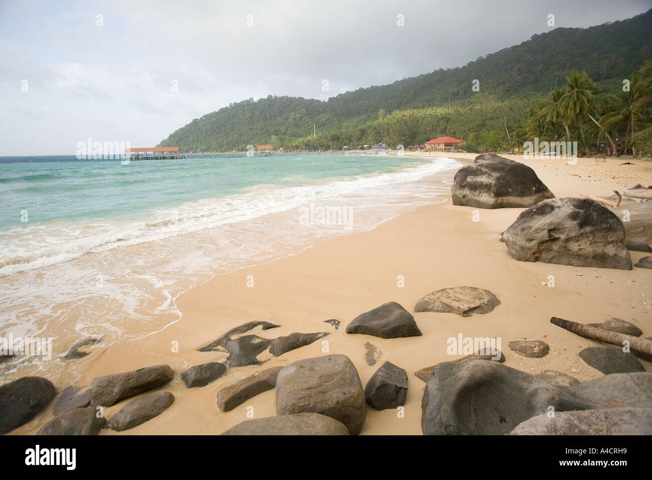 Malaysia Pulao Tioman Salang village beach Stock Photo - Alamy