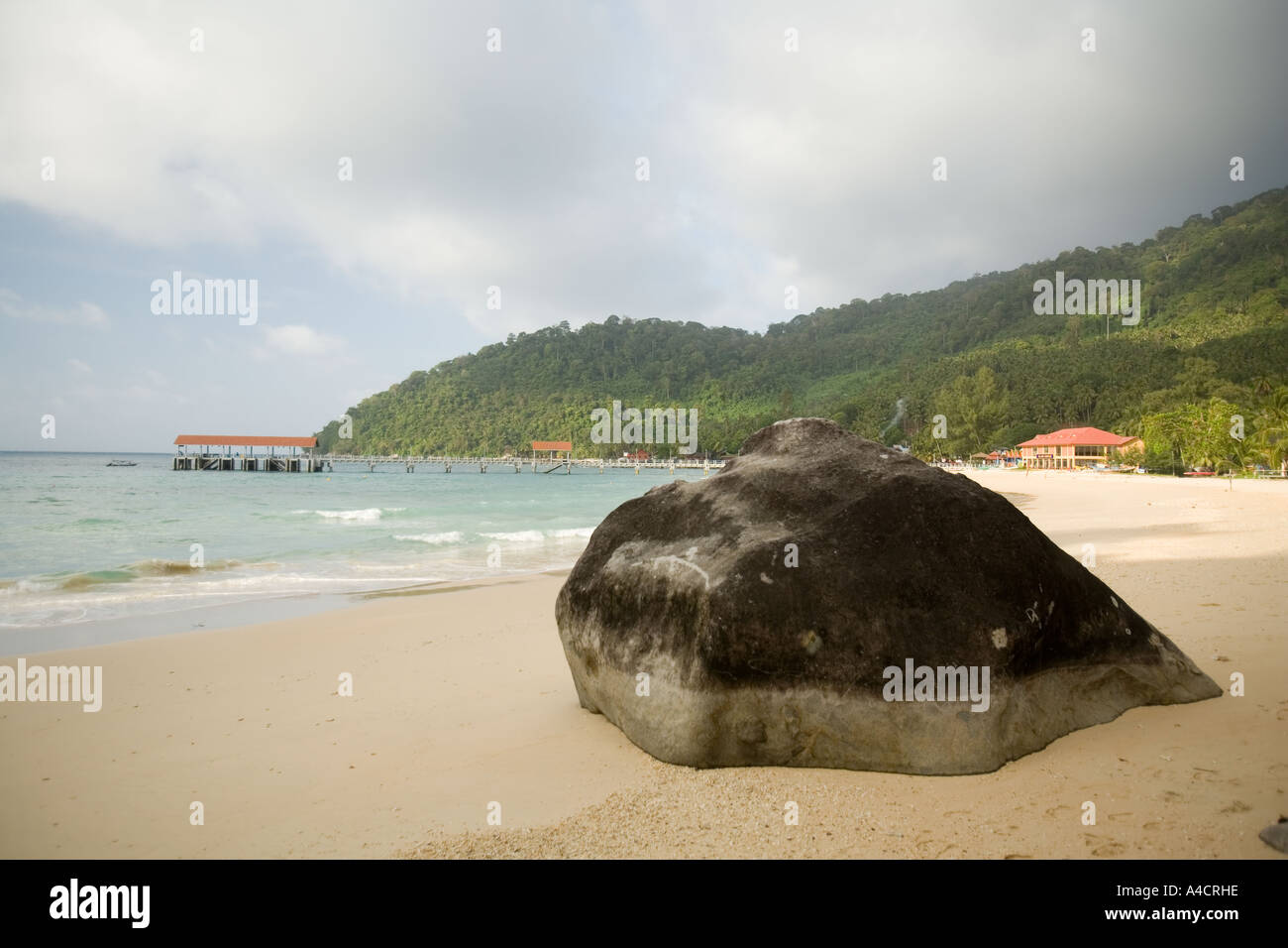 Malaysia Pulao Tioman Salang village beach Stock Photo - Alamy
