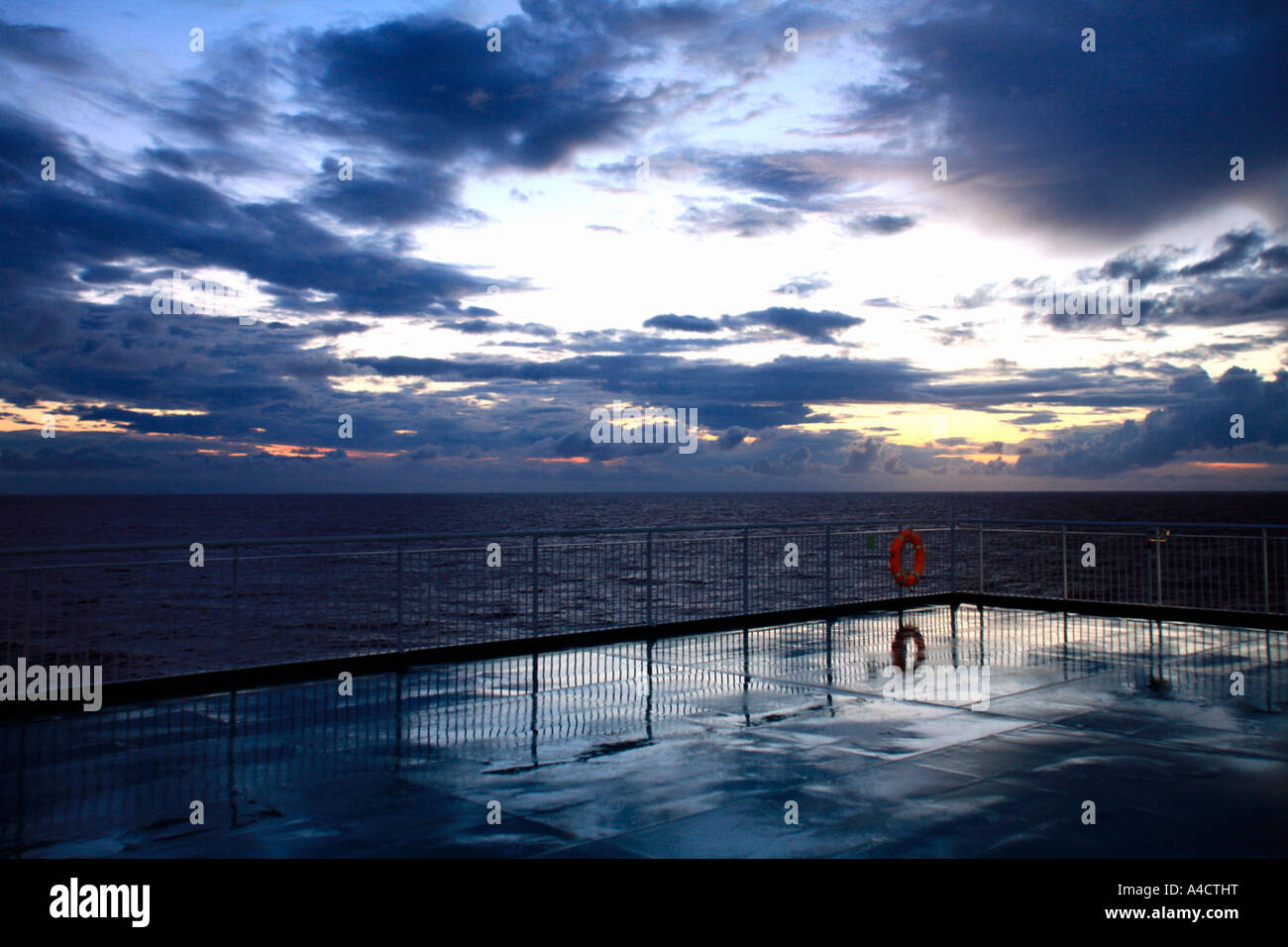 Ferry boat deck Ancona Patras Stock Photo - Alamy