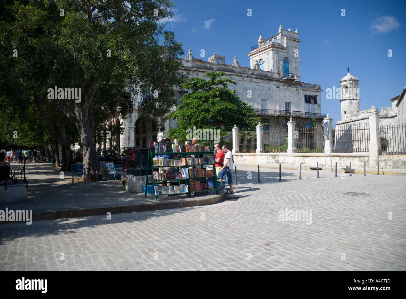 The Plaza de Armas and the Palacio Segundo Cabo,Old Havana,Cuba Stock ...