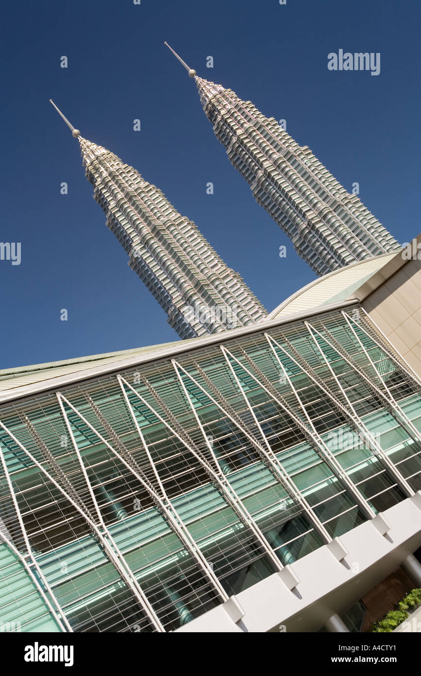Malaysia Kuala Lumpur KL convention centre and KLCC Petronas Twin ...