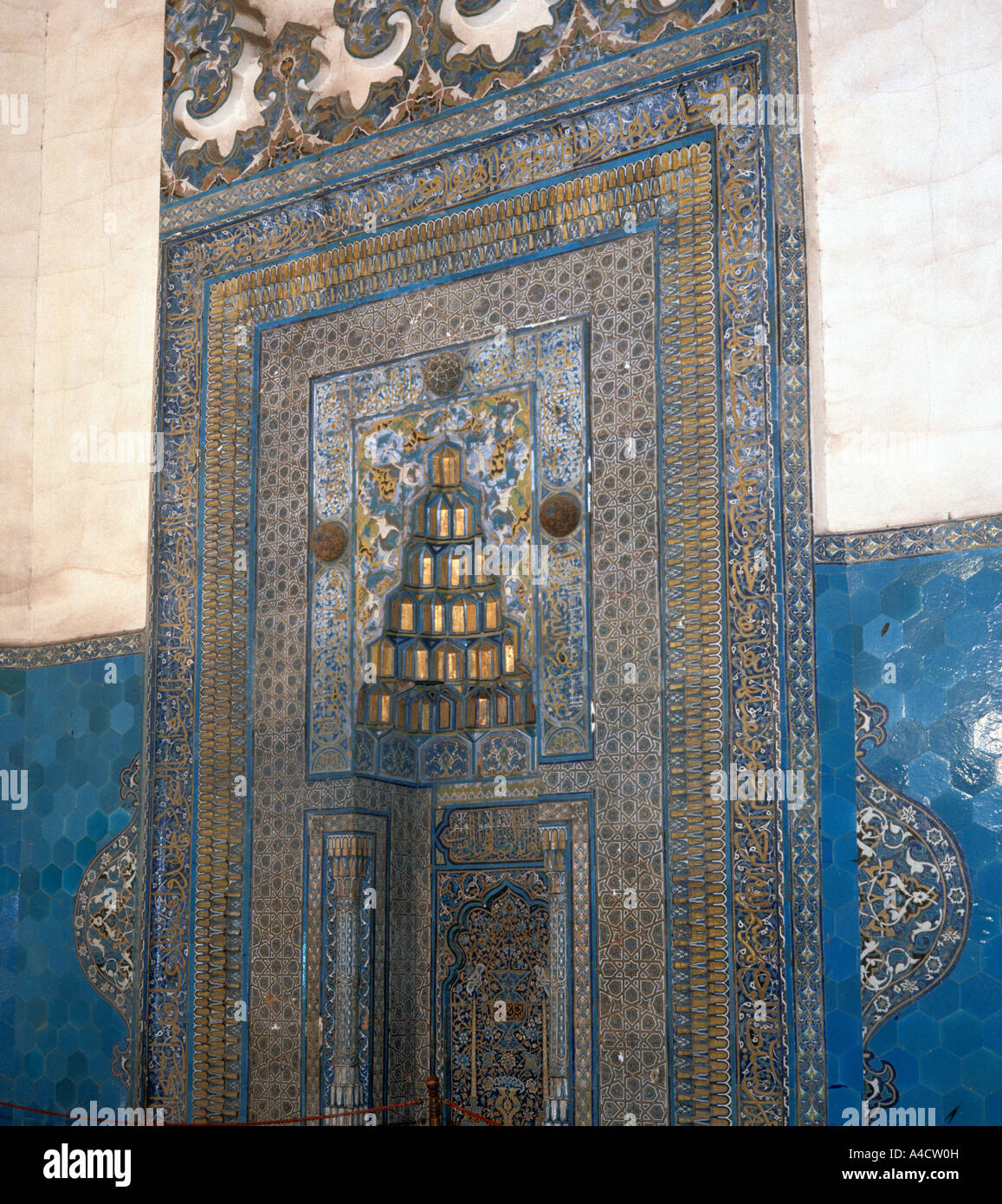 tiled mihrab, Green Tomb, Bursa, Turkey Stock Photo - Alamy